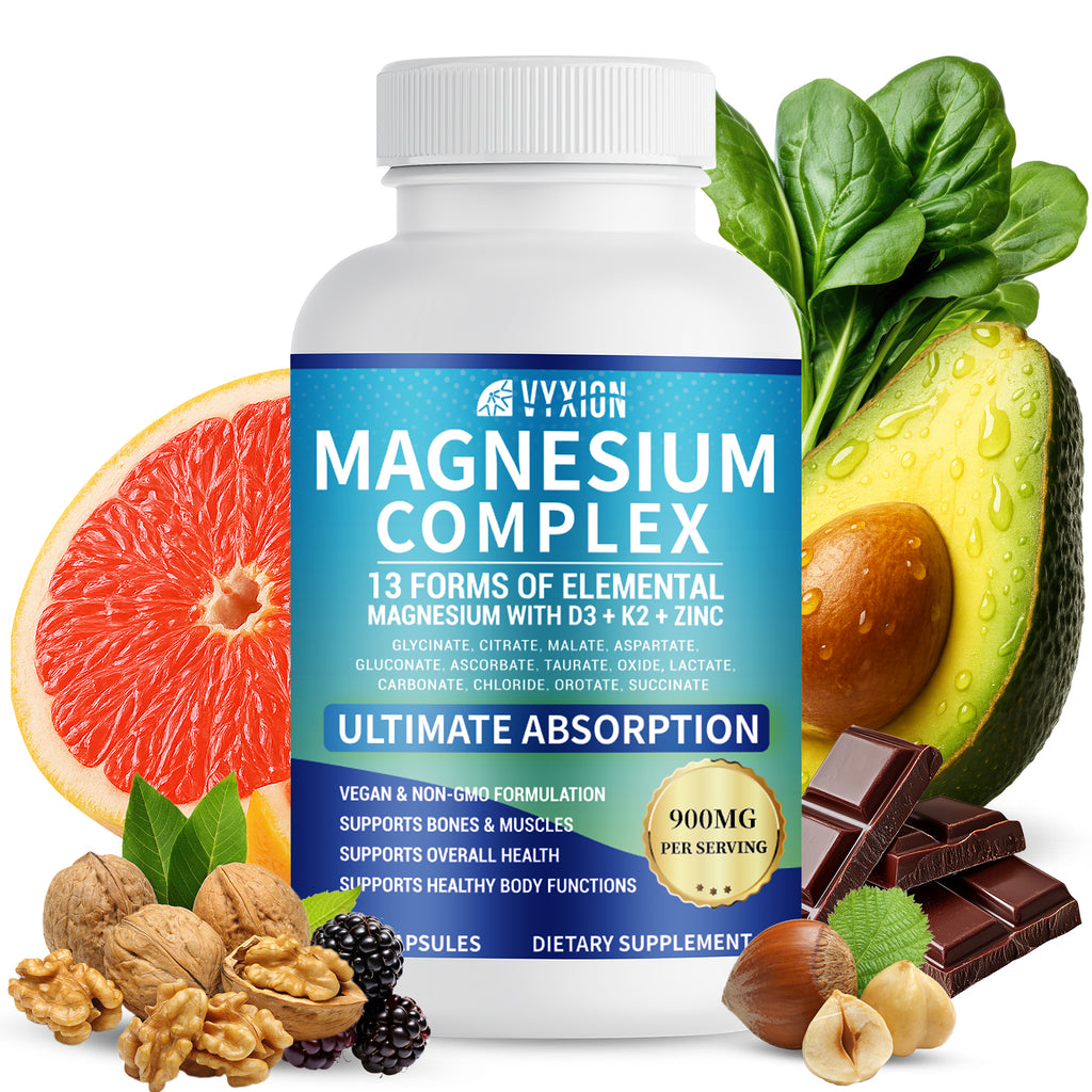 Magnesium Complex 900mg per Serving – High Absorption Magnesium Glycin – VYXION